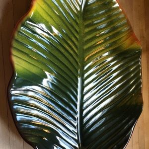 tropical clay | Dining | Newvintage Tropical Clay Hawaiian Leaf Platter | Poshmark